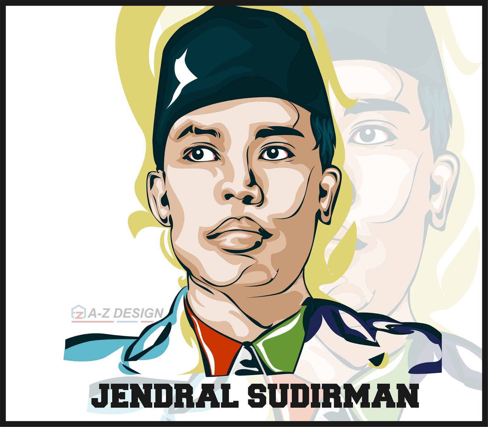 Vector Jendral Sudirman | POP ART ~ Galeri - AZ Design