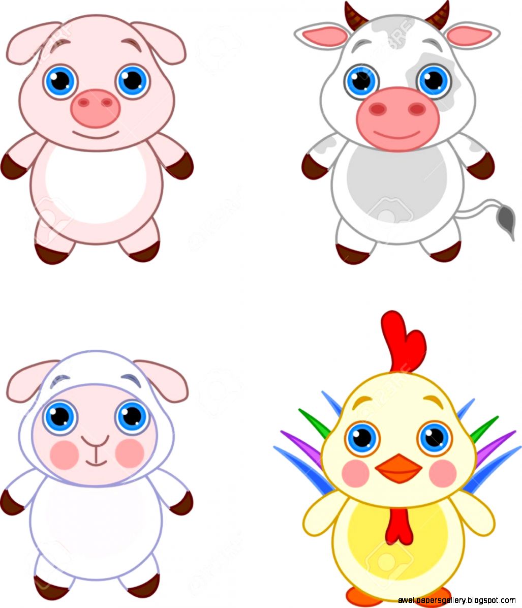 Baby Farm Animals Cartoon | Wallpapers Gallery