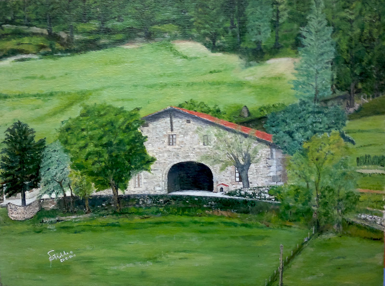 Academia Kurutziaga: OLEO SOBRE LIENZO DE FERNANDO CASTILLO.