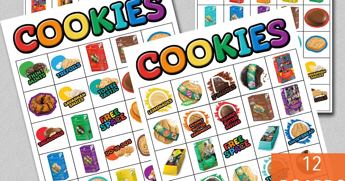 My Fashionable Designs: Free Printable Girl Scout Cookies BINGO!!!