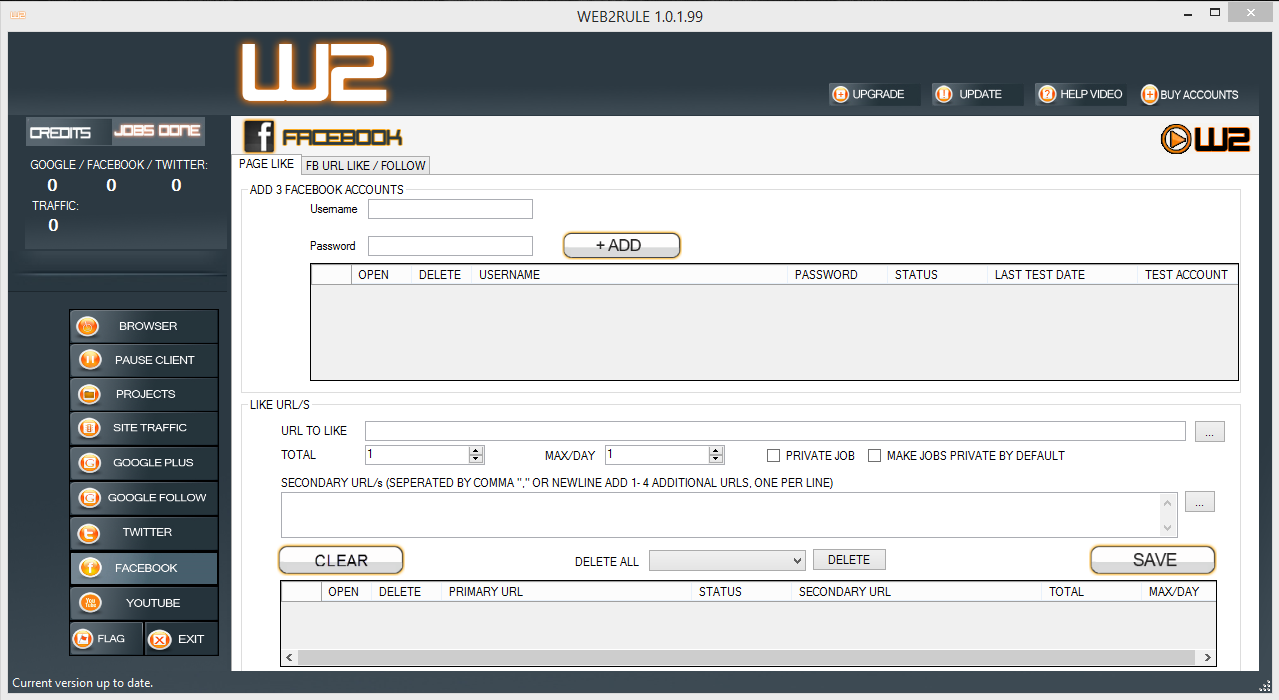 W2 Software/Bot -FREE FB, TWITTER, GOOGLE + AND MORE TO YOUR SITE