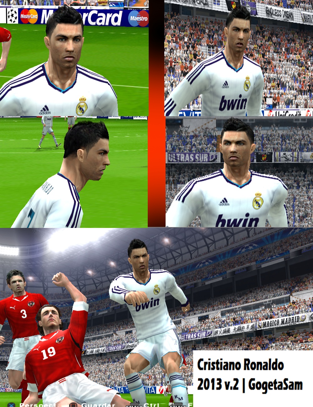 Pro Evolution Soccer: Face C.Ronaldo Update 2012 by GogetaSam - PES 6 Edit