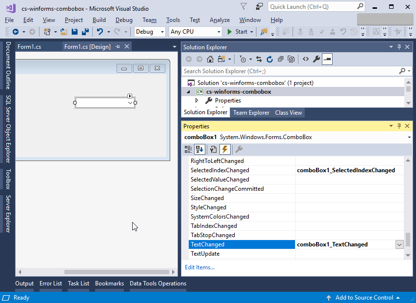 Silviu Bogan: [C# WinForms] ComboBox (via Dot Net Perls)