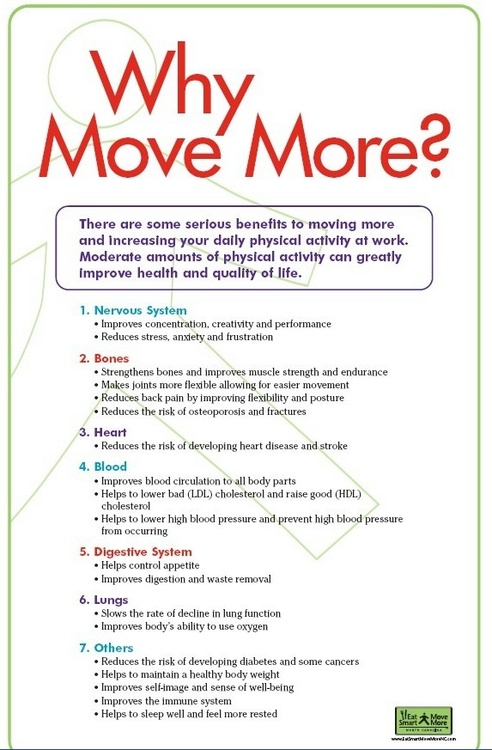 Why move more? There are some serious benefits to moving more and ...