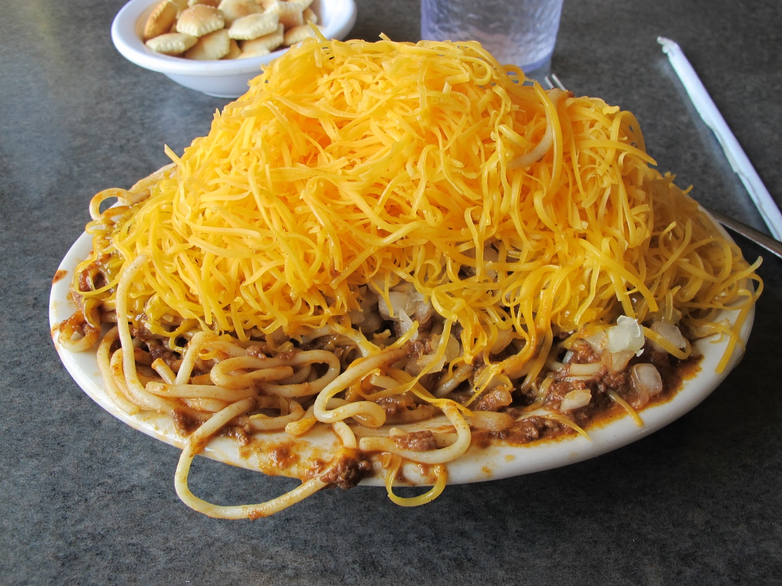 PrunePicker: Cincinnati 3 way for lunch.