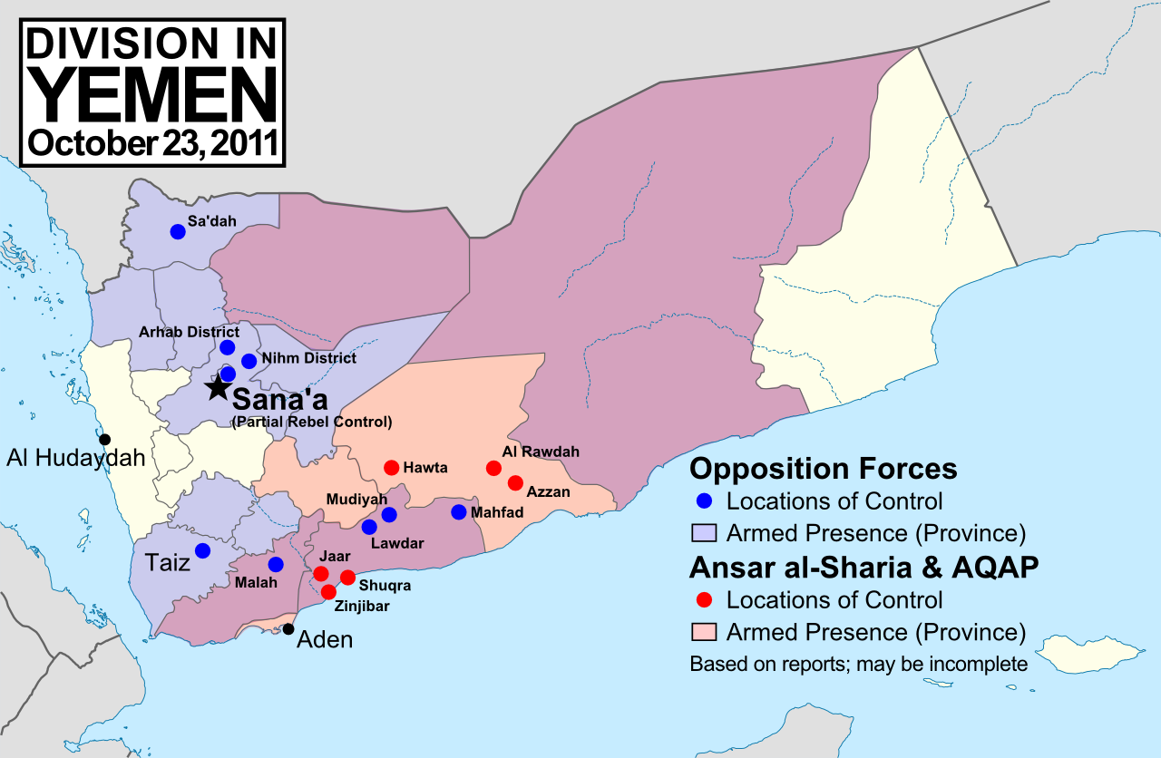 Yemen Map Borders
