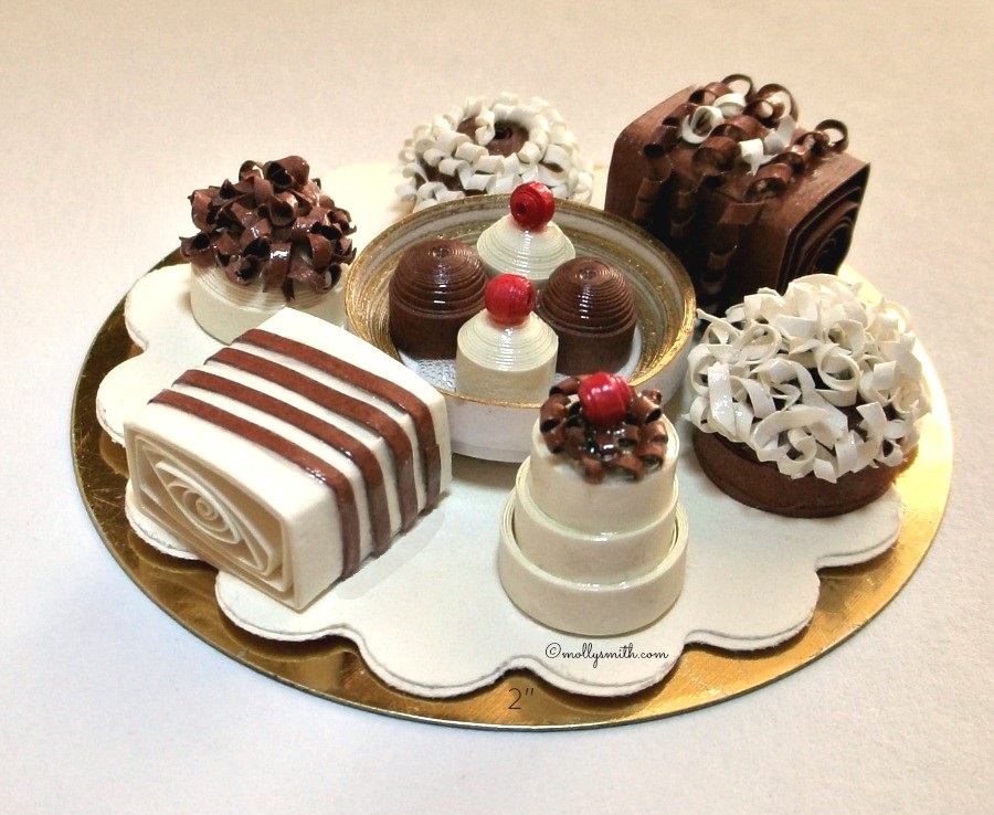 Molly Smith: Miniature Quilled Paper Chocolates