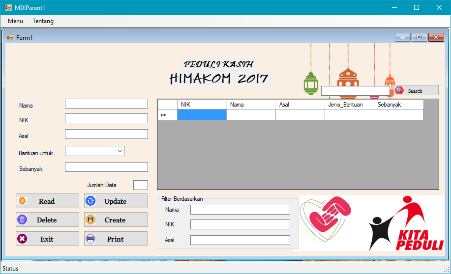 Keep It Simple: Tutorial Penggunaan MDI Parent Form dan MenuBar pada ...