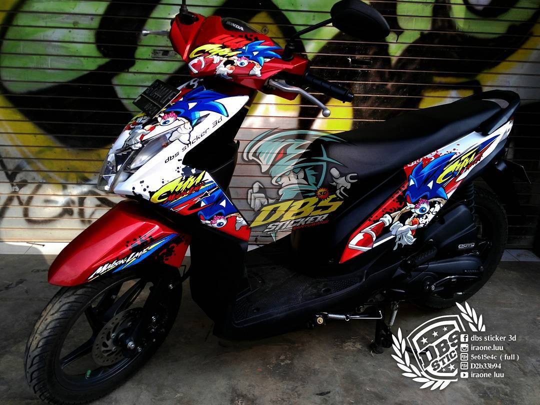 Cutting Sticker Honda Beat - DBS Cutting Sticker 3D Cutting Sticker Honda Beat - DBS Cutting Sticker 3D