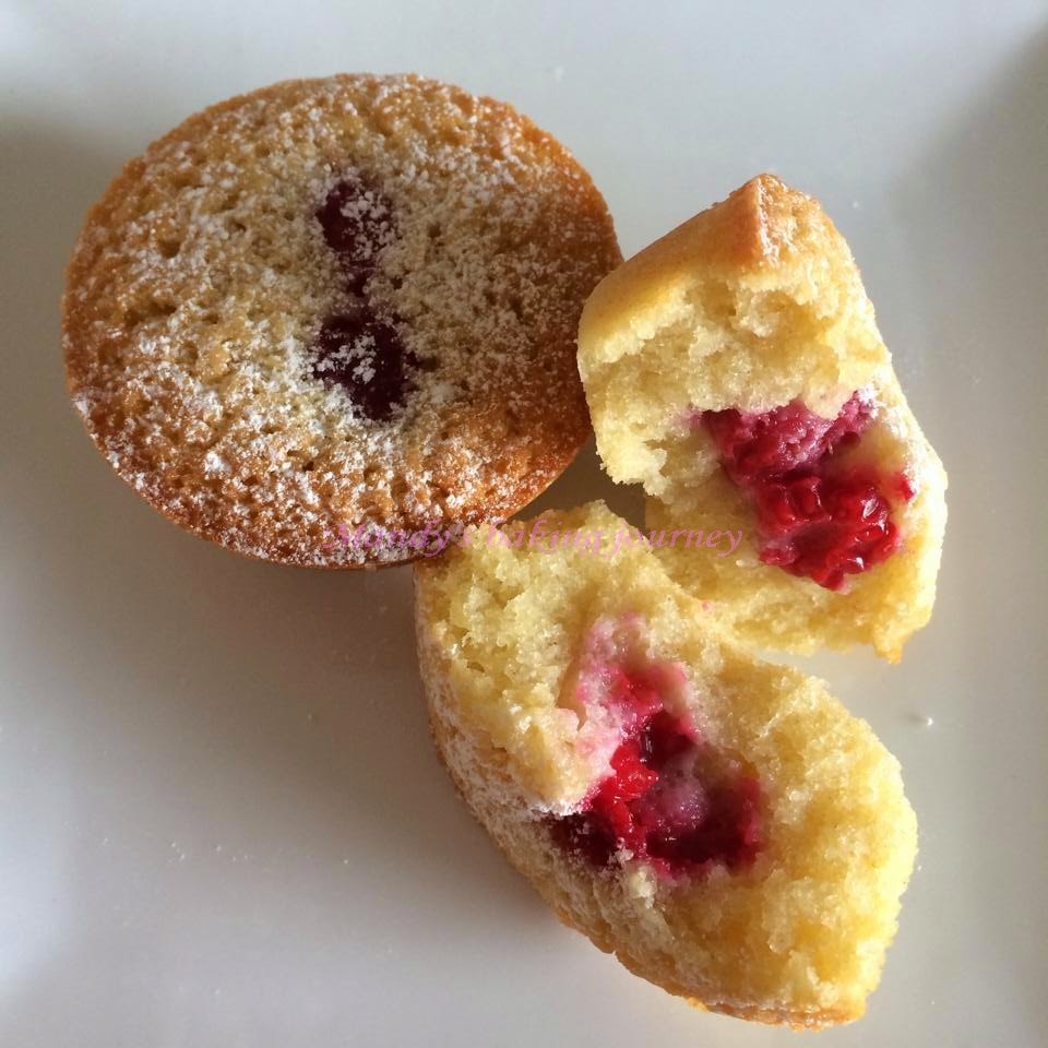 Mandy's baking journey: Raspberry Friands