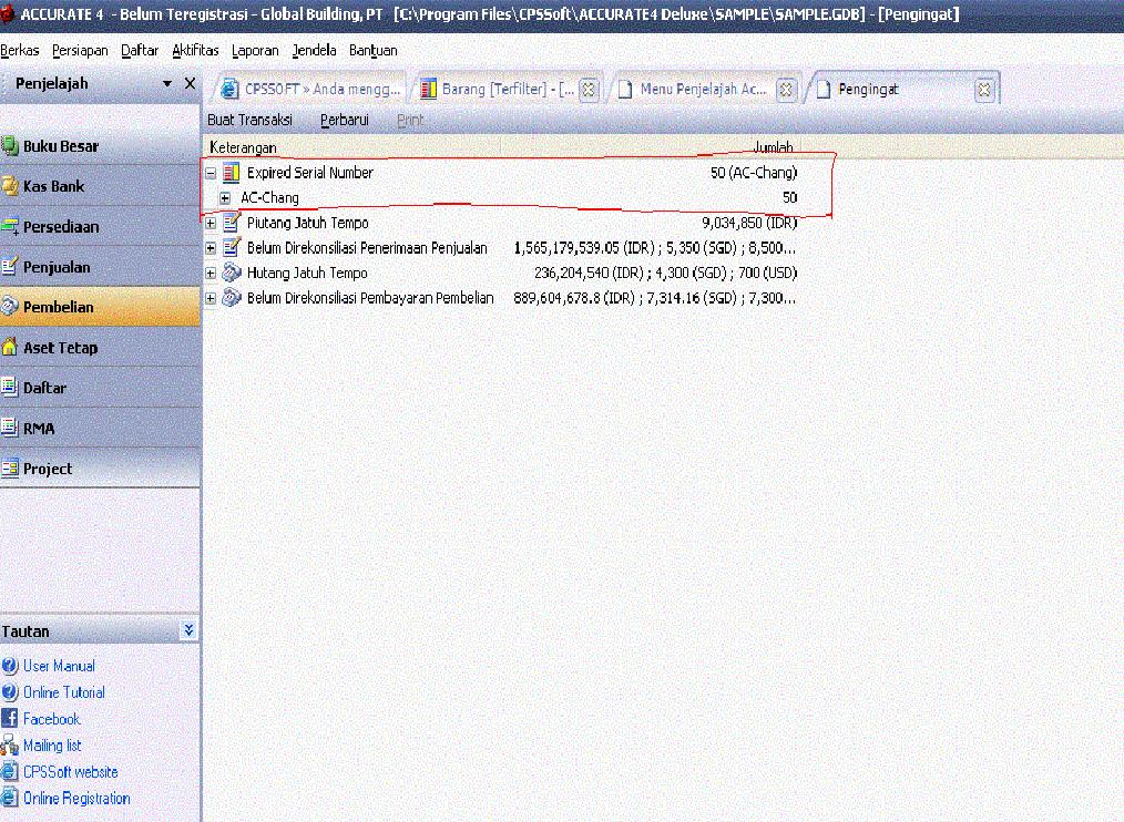 Software Accurate : Memunculkan Tanggal Expired Barang Di Reminder ...