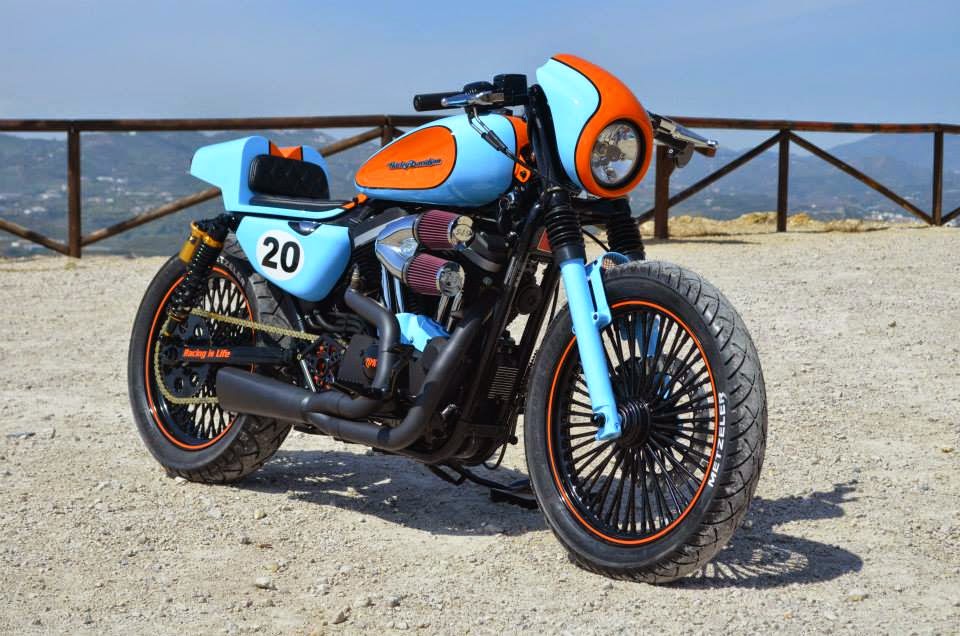 Racing Cafè: Harley Sportster "Racing is Life" by Lord Drake Kustoms