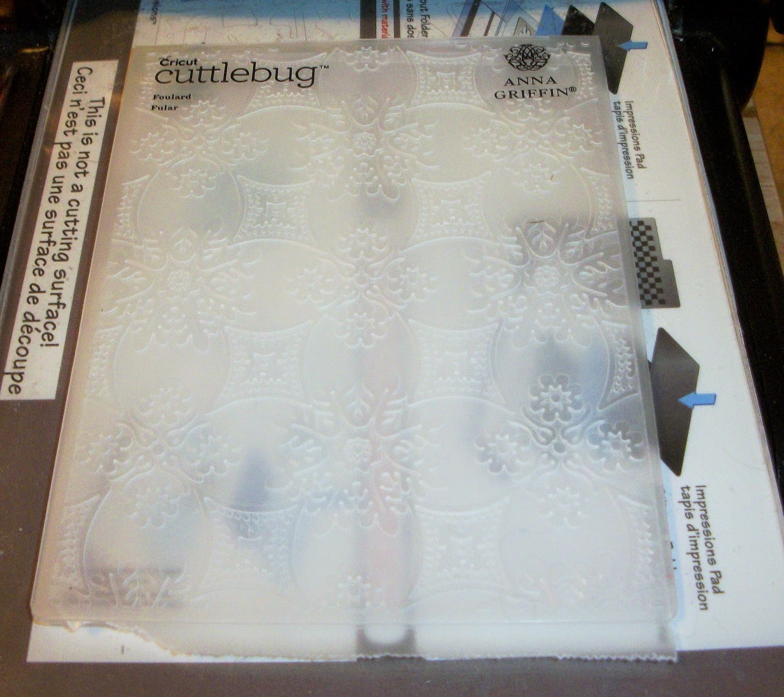 For the Love of Cardmaking: Wax paper Emboss Resist Technique