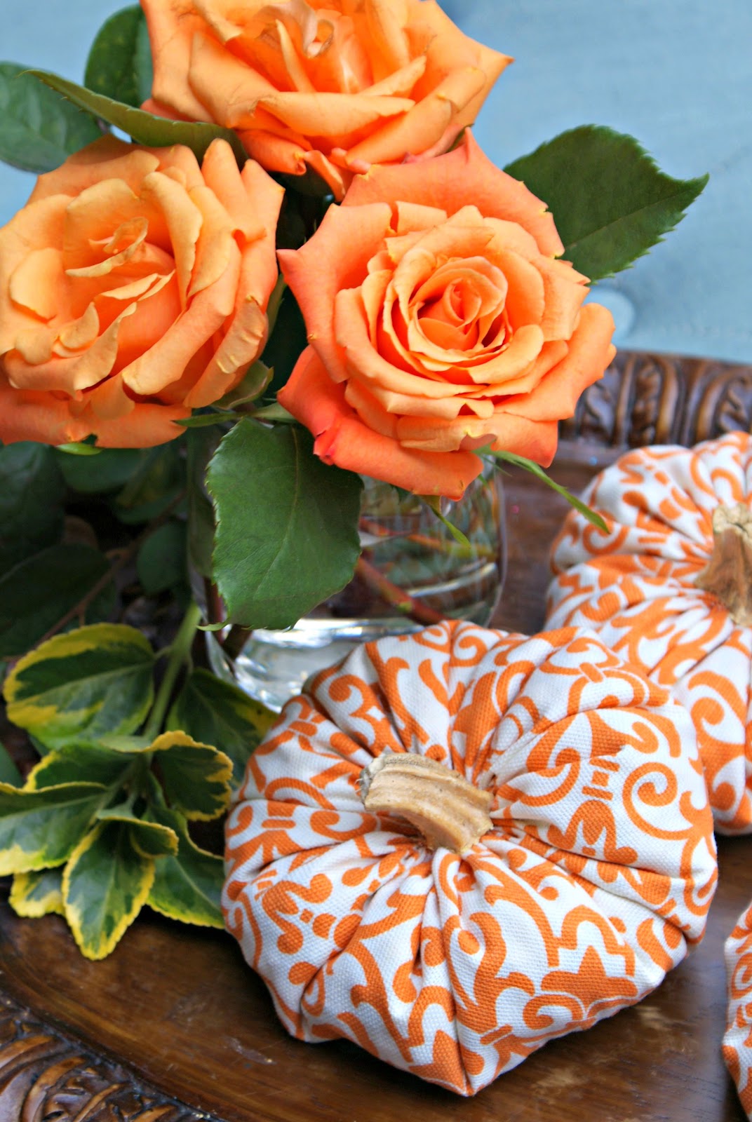 A Little Loveliness: How to Make a Plush Fabric Pumpkin