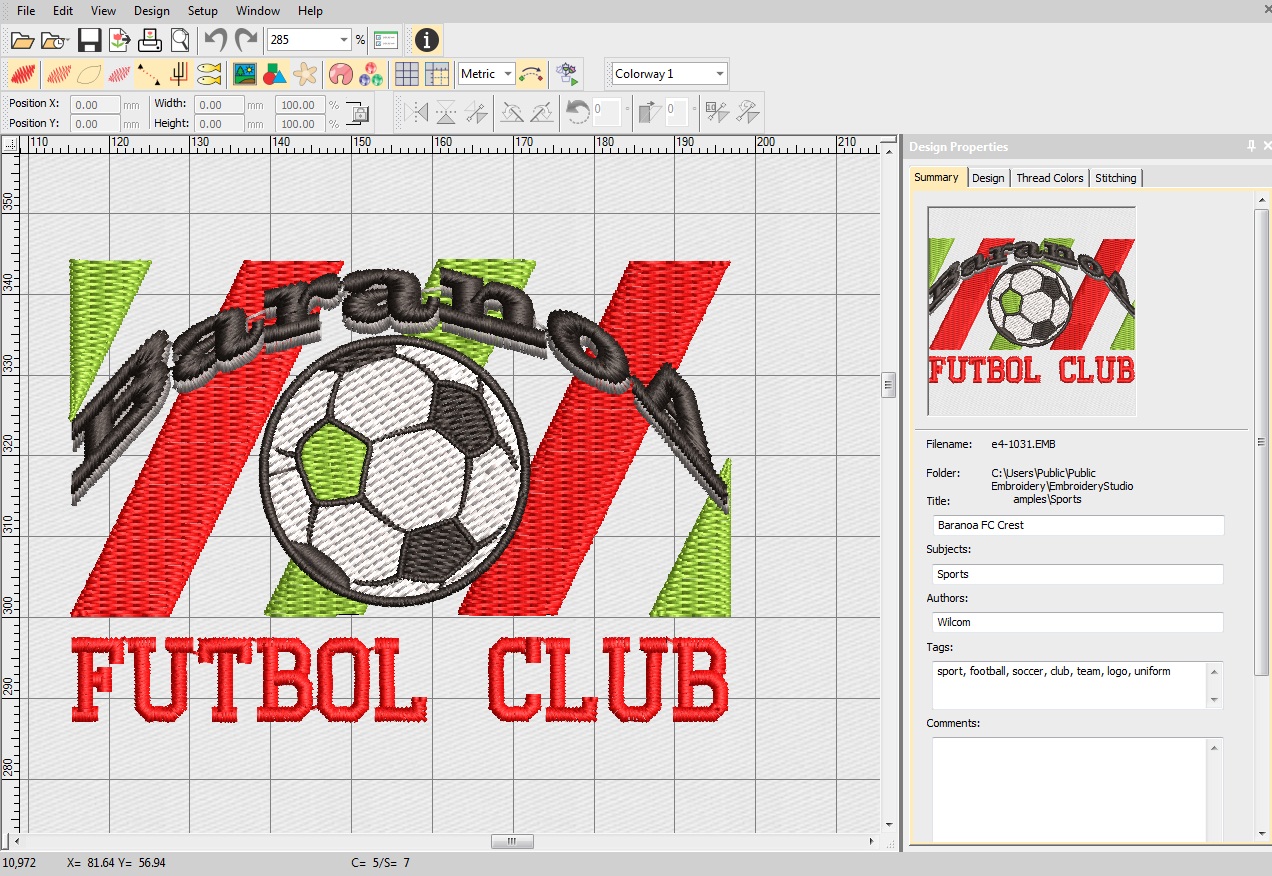 Wilcom Embridery Studio E4 Truesizer | Wilcom Embroidery Designer