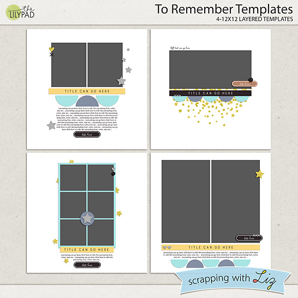 December BYOC: Remembered Templates / Scrapping with Liz