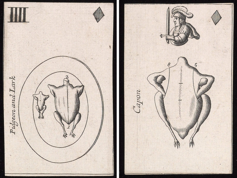 A Woodsrunner's Diary: Some 17th Century Playing Cards. Kitchen Education.