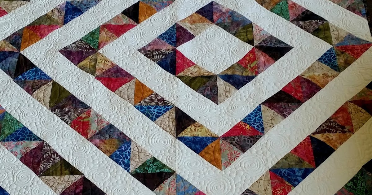 Mountain Quiltworks: Diamond Quilt Finished