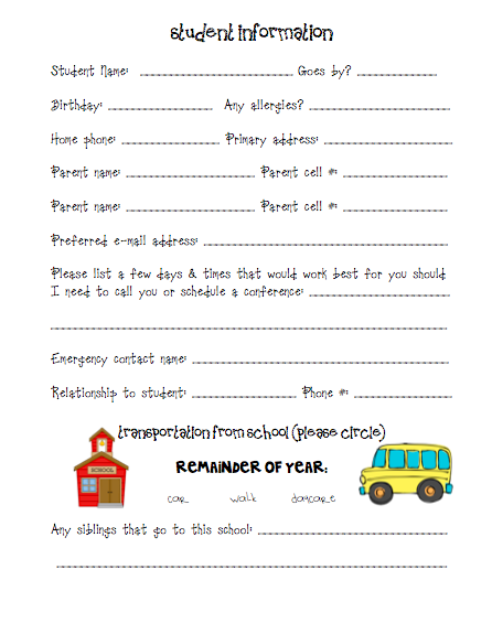 Temple's Teaching Tales: Beginning of the year STUFF