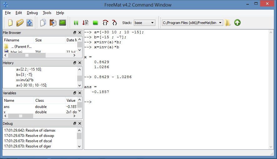 Engineering 44 hjpark: Freemat Assignment 1