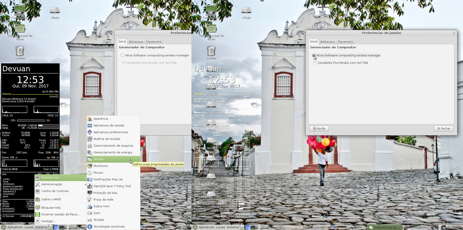 Byteria: Conky - monitor do sistema