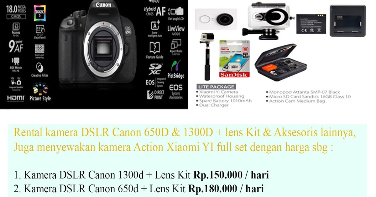 Rental Kamera Dslr Canon & Jasa Fotography Samarinda