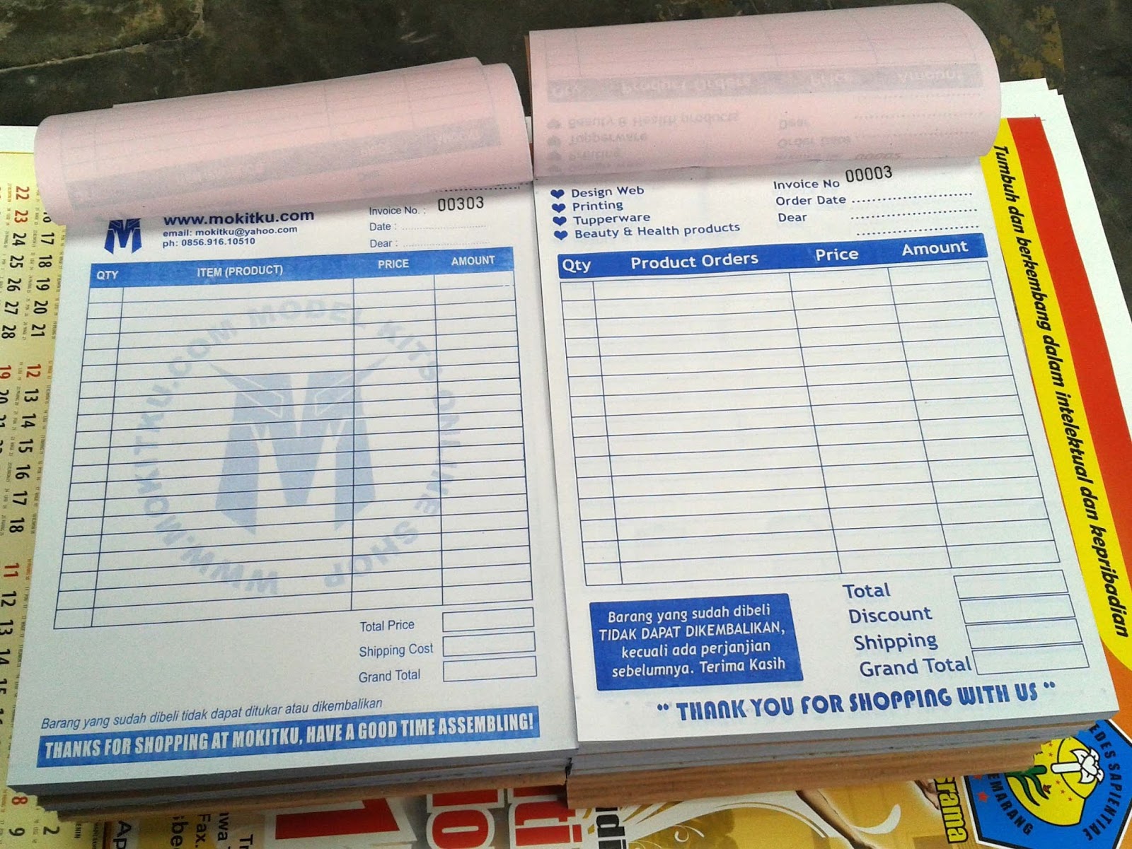 Contoh Nota Pembelian Kuota Internet - Delinewstv