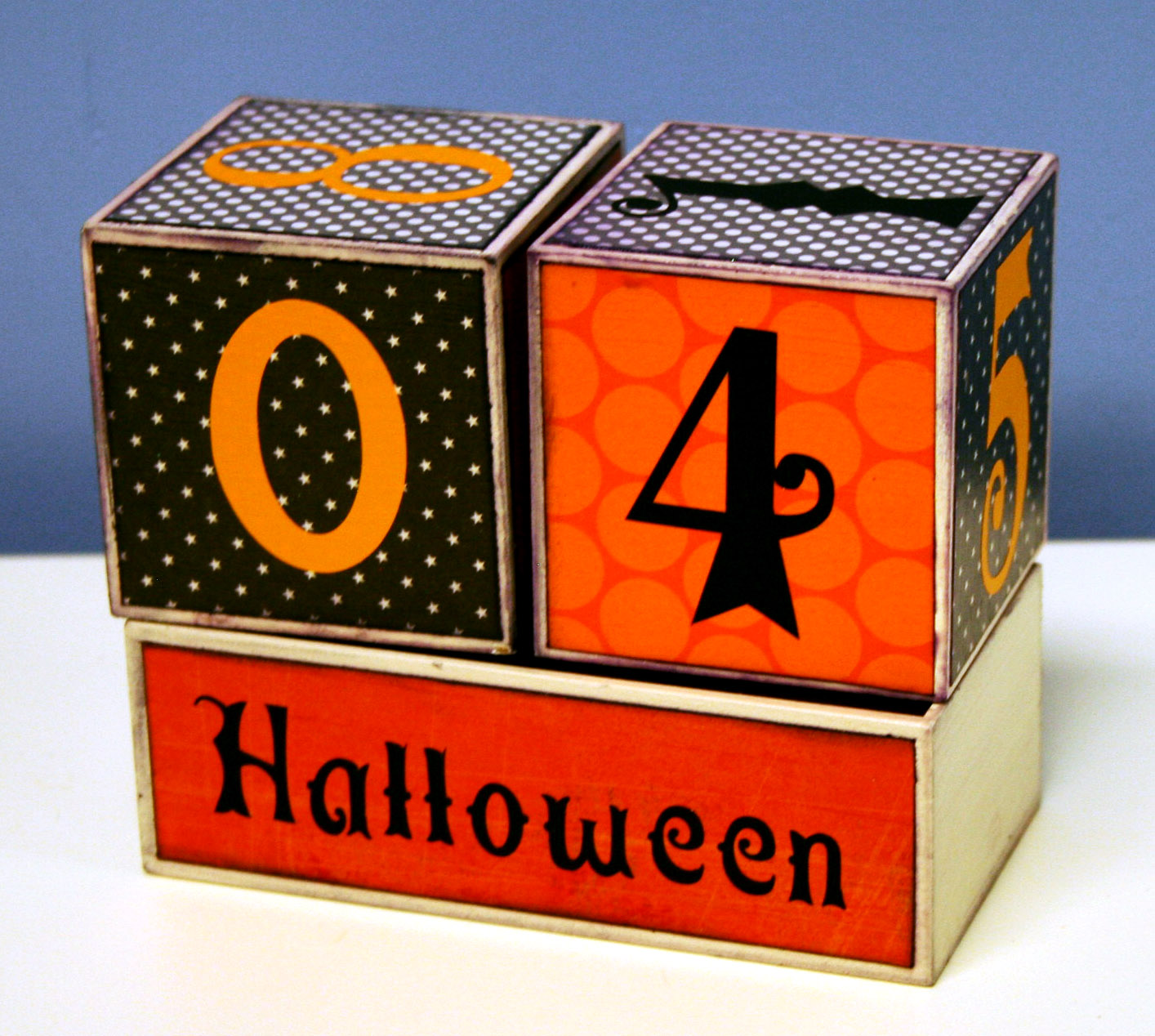 Oh My Crafts Blog: Halloween Countdown Blocks