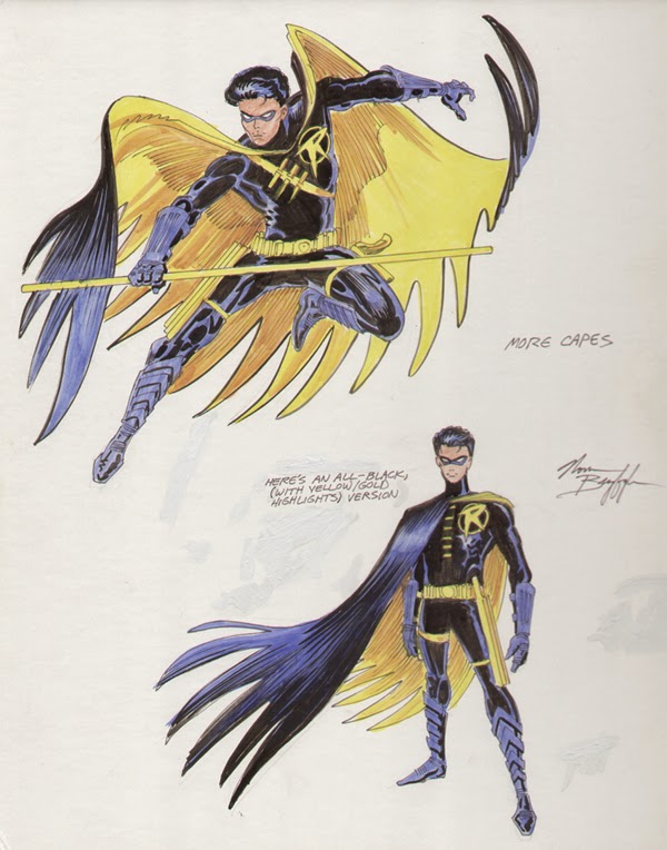 The Dork Review: Norm Breyfogle's 1990 Robin Costume Development
