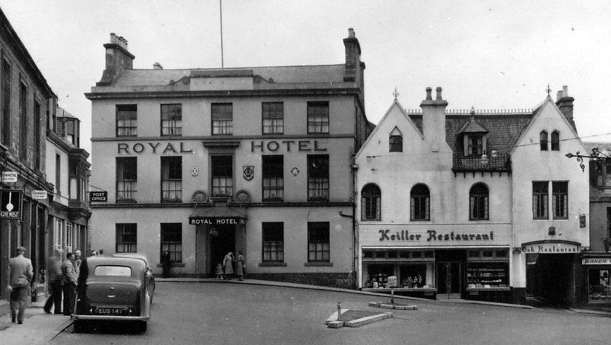 Tour Scotland: Old Photographs Royal Hotel Blairgowrie Perthshire Scotland