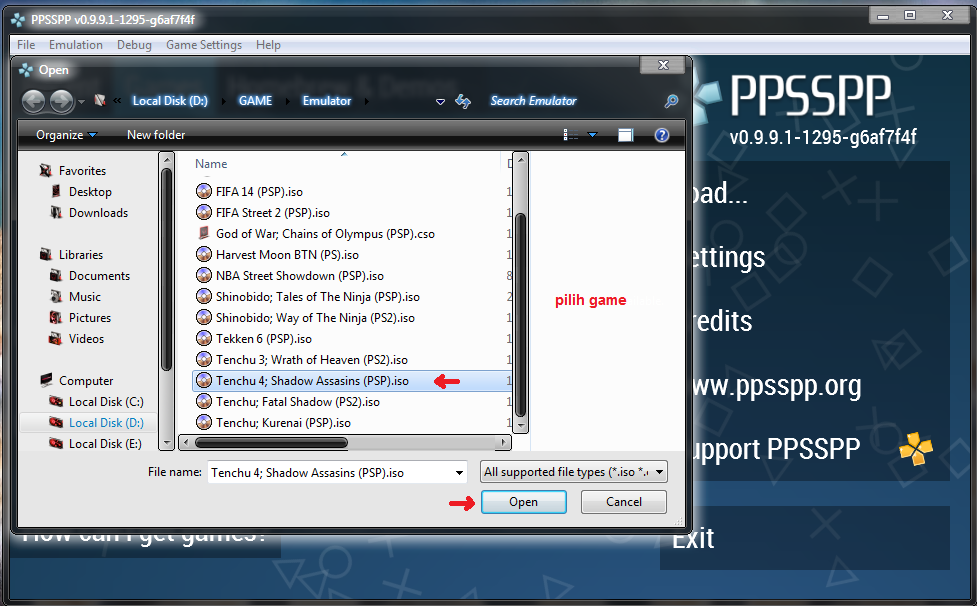"Read Read Read!": Tutorial PPSSPP (Main Game PSP di PC)