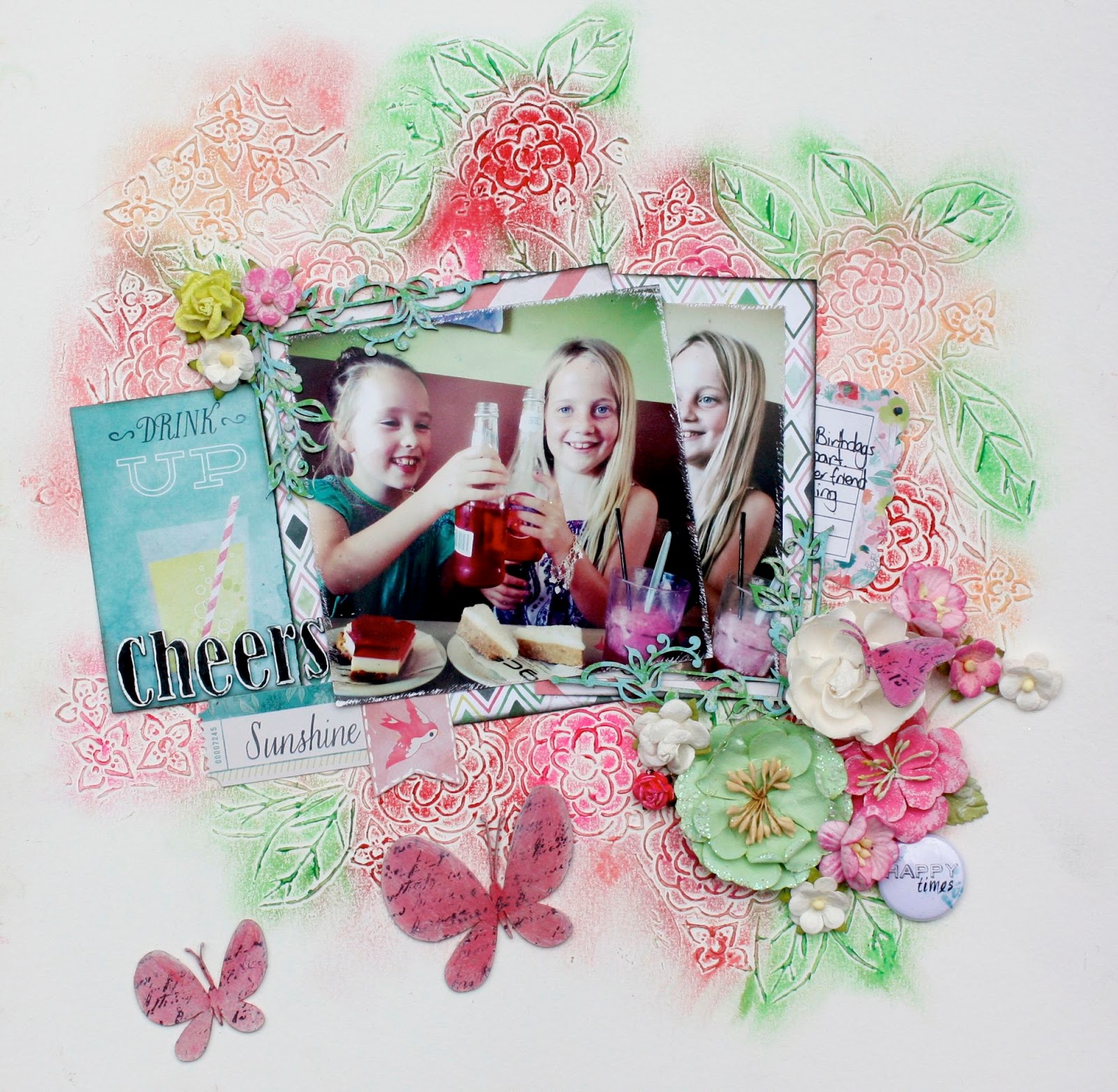 Imaginarium Designs: April Scrapbook pages - by Leonie