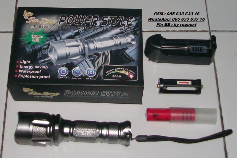 JUAL SENTER: senter hijau Jl8376