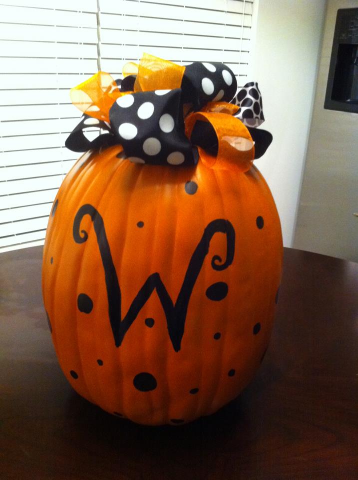 Along The Way With J & K: Monogram Pumpkin