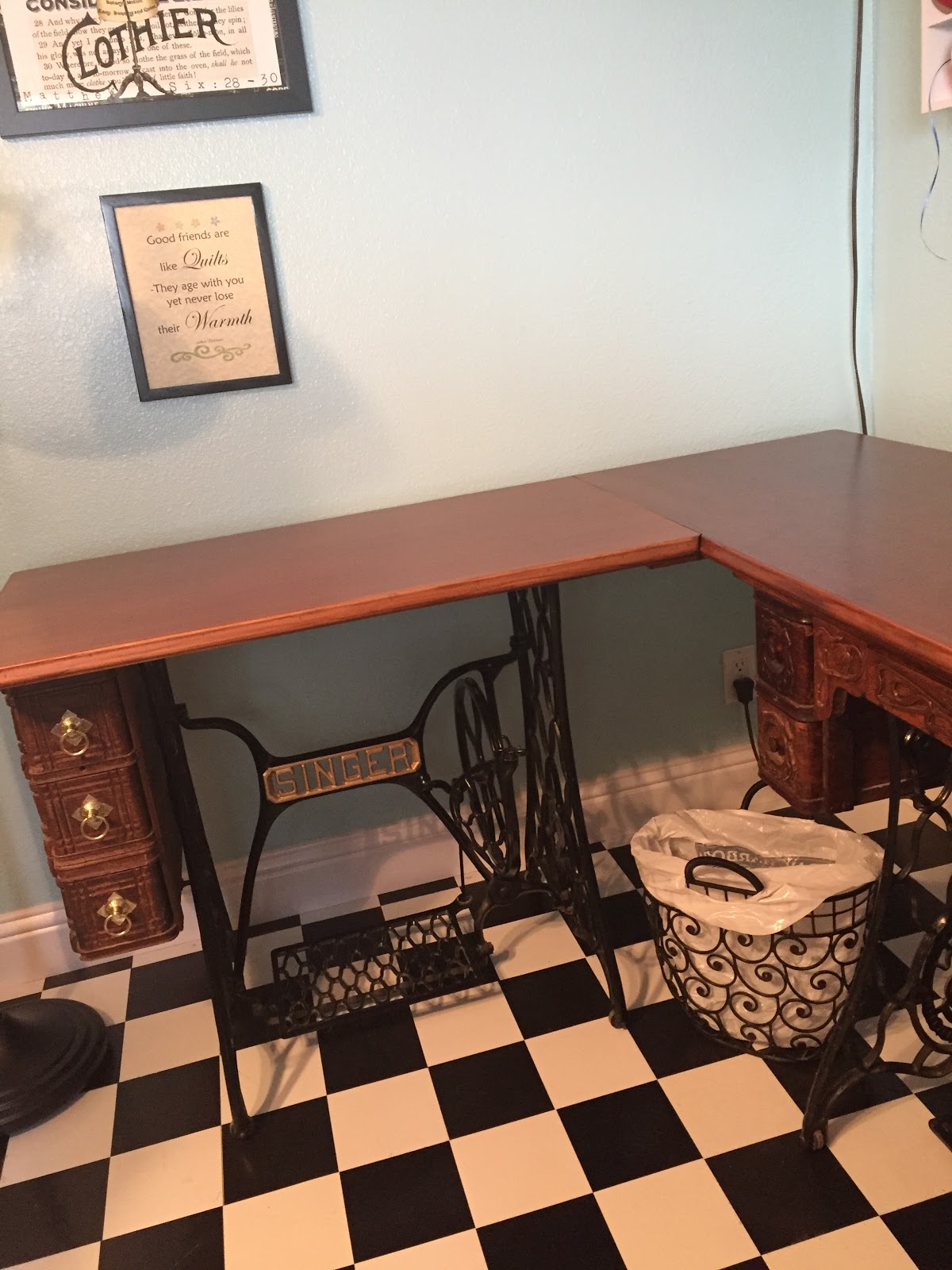 New Sewing Table - Busy As Can Be