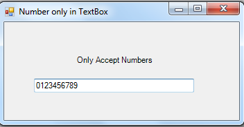 [Tips] How to Restrict a C# TextBox to Numeric Input Only - Webzone - All things tech tips web ...