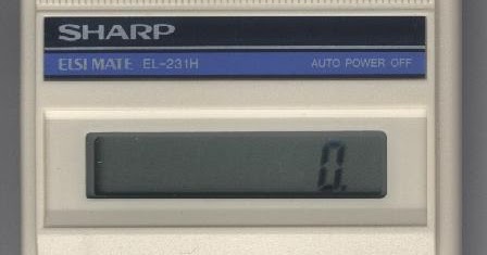 3,1416....DAMICALC: SHARP ELSI MATE EL - 231H