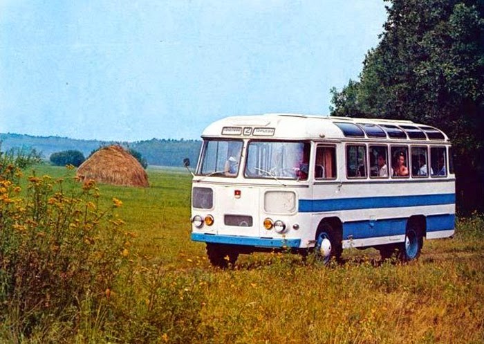 transpress nz: 1966 PAZ 672 bus, Russia