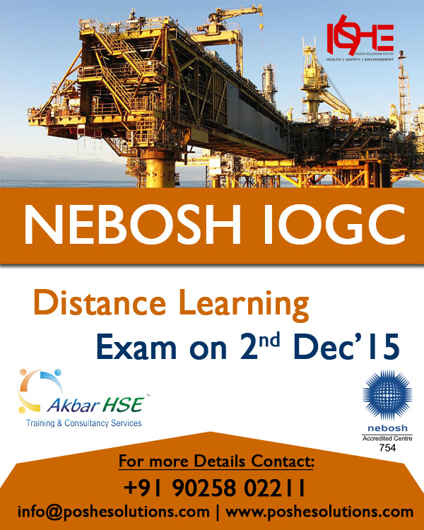 Nebosh Safety Courses in Chennai: September 2015