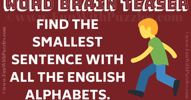 What is a Pangram? Puzzle in English with Answer