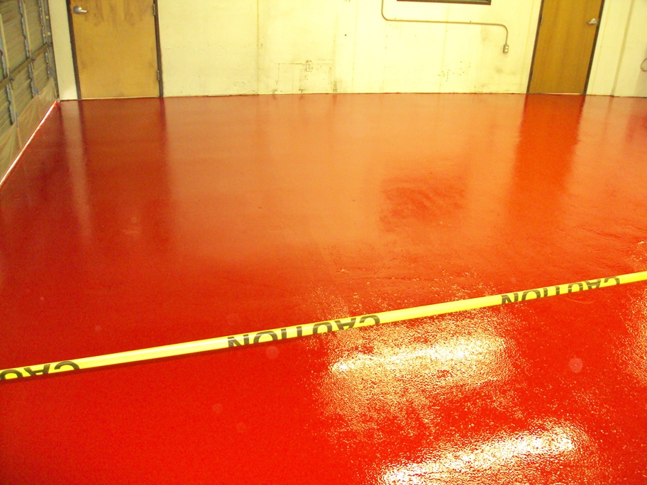 Epoxy Floor Coatings: Red Industrial Floor Coating