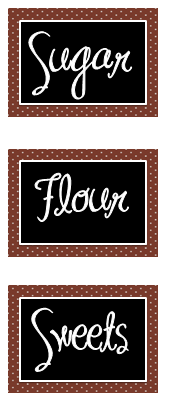 Digital Scrapbooking Made Easy: Sweets, Flour and Sugar Labels