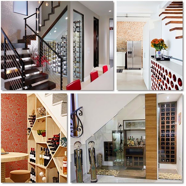 Inspiração Decor: ADEGA EMBAIXO DA ESCADA