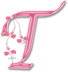 Abecedario Rosa con Lazos. Pink Alphabets with Bows. - Oh my Alfabetos!