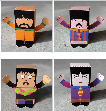 Nenê Cult: Paper Toy dos Beatles
