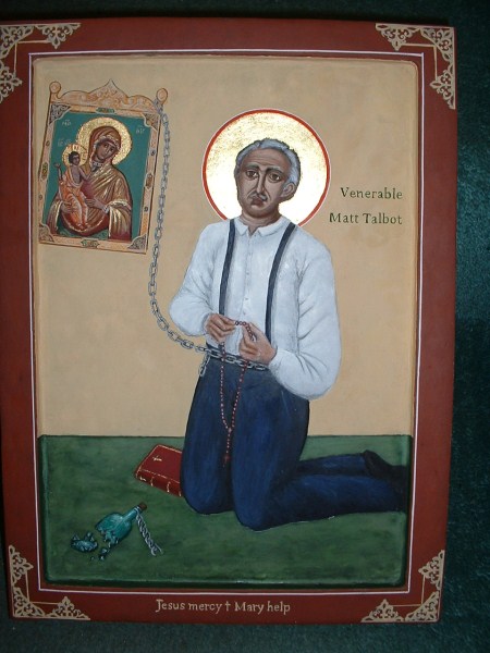Sacred Hand Painted Icons by Sr. Irene: Venerable Matt Talbot Icon
