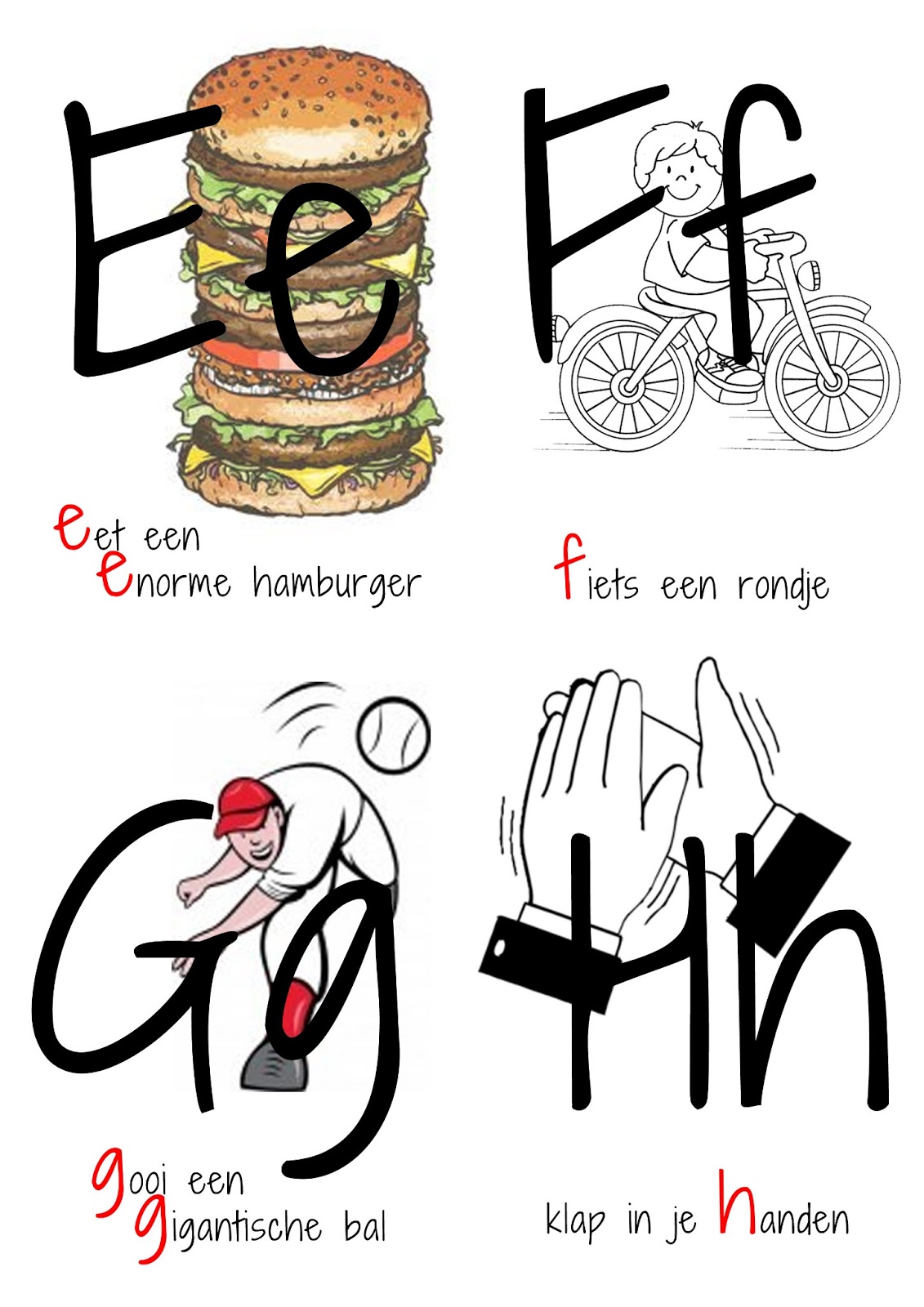 Kopje Thee(a): A-Z actiekaarten - Bewegend het alfabet leren