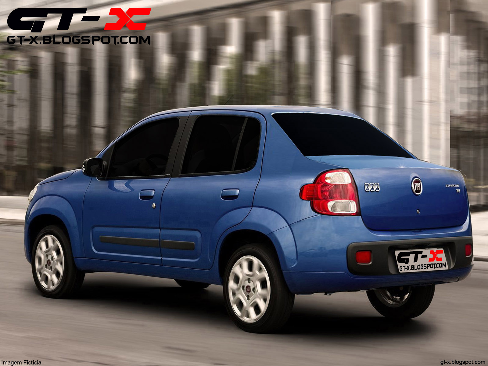 Auto Projetos: Novo Uno Sedan ou Prêmio 2012