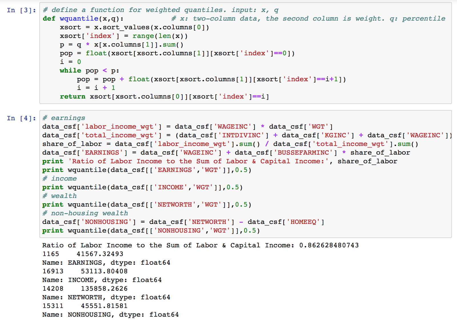 Weighted Percentile In Python Pandas