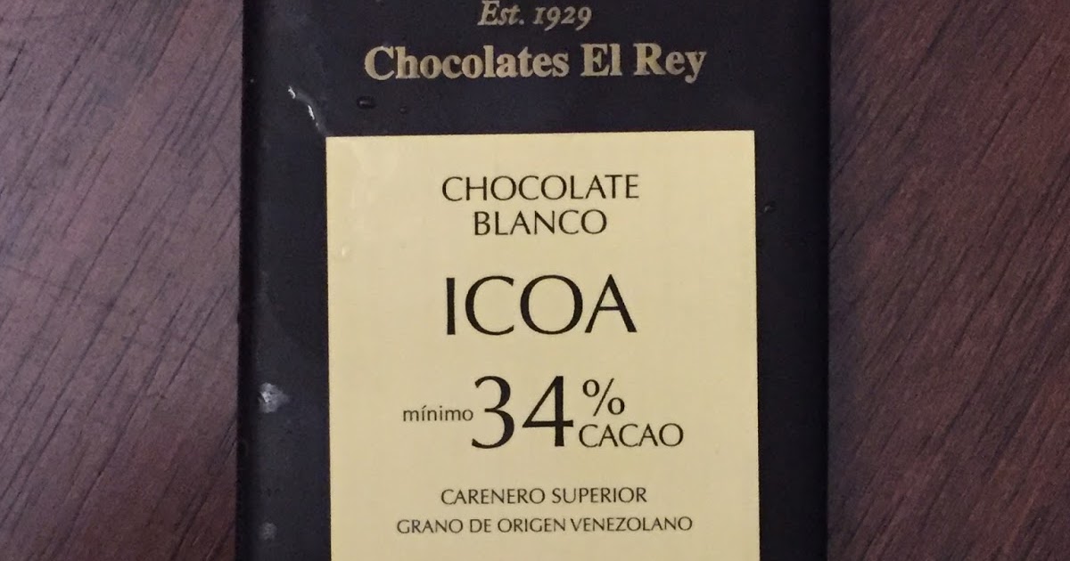 Regin's Realm: Chocolate review: El Rey - Chocolate Blanco Icoa 34% Cacao